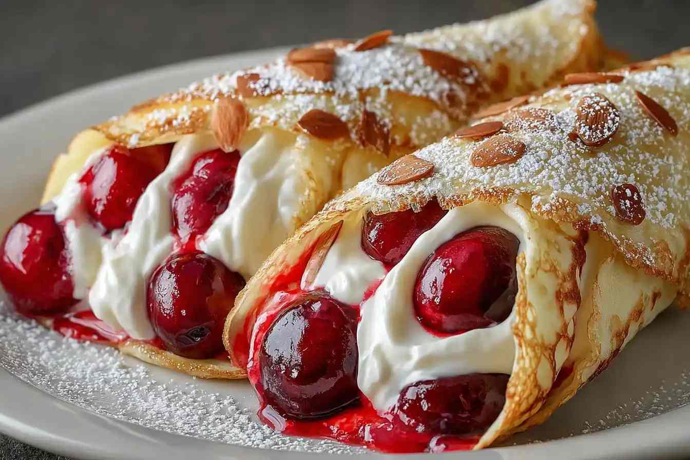 Cherry Pie Filling Breakfast Wraps | Easy Morning Treats