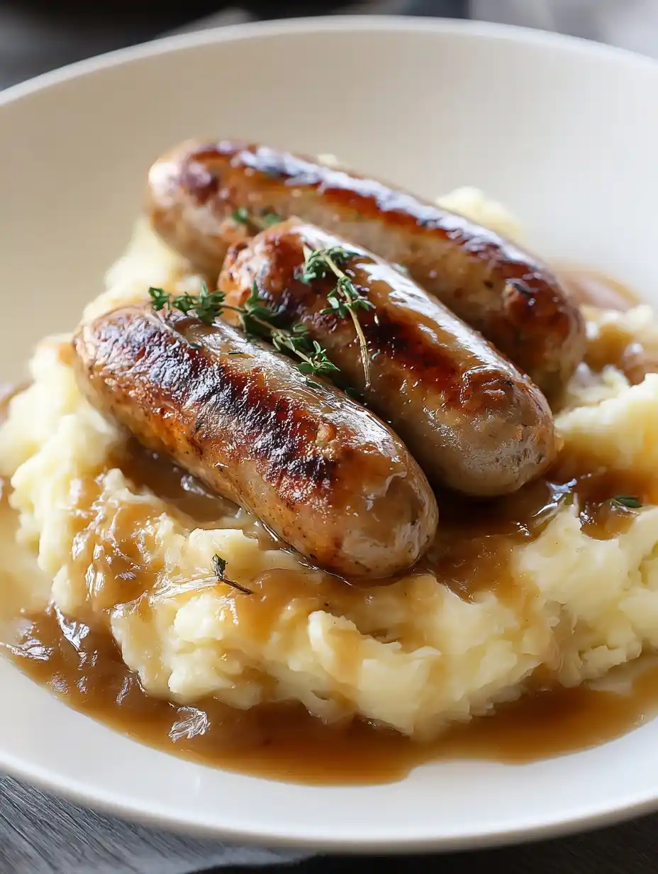 Homemade Chicken Bangers and Mash | Comfort Food Made Easy