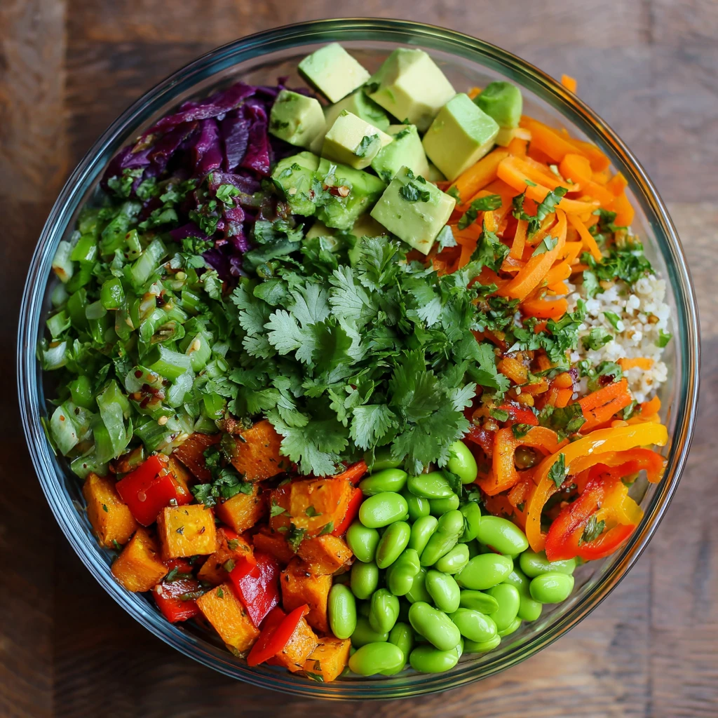 Edamame & Veggie Rice Bowl - Easy Healthy Meal Prep