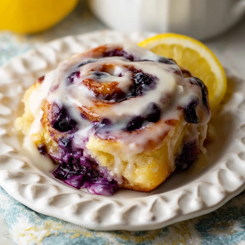 Lemon Lovers Lemon Blueberry Sweet Rolls - Soft and Gooey